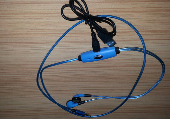 portable antique hands free light earphones With Music , 120cm