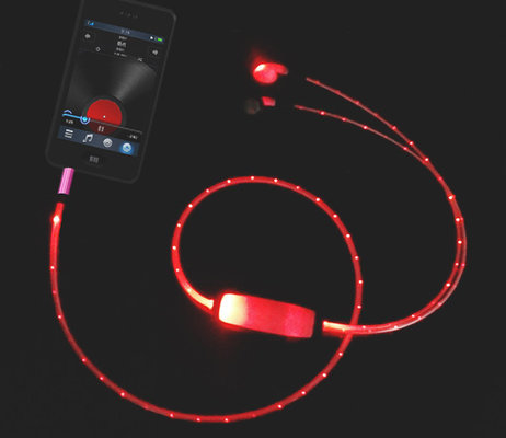 healthy shinning Sport Metal , ABS Led earphones for iPod / ipad