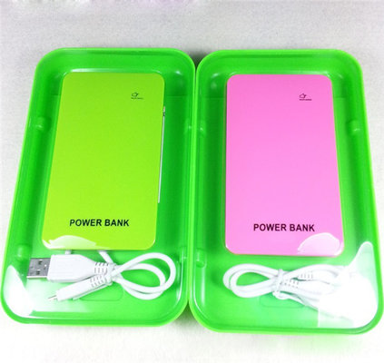 super slim cell phone power bank , Pink handy power mobile charger