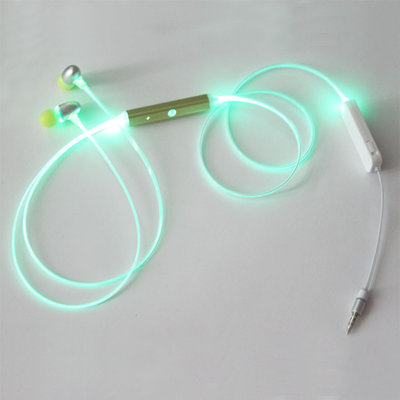 Small Light Up in ear phones  for Mp3 / tablet / PC , LED Dynamic
