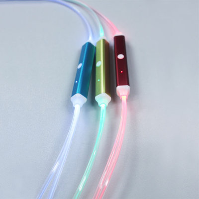 Stereo Audio Light Up Earbuds colorful hands free light earphones