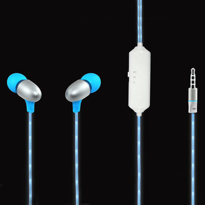 Visible EL flowing Light Up Earbuds 