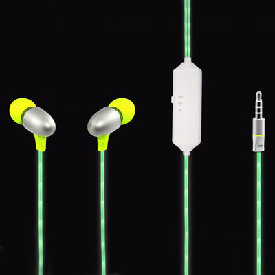 Visible EL flowing Light Up Earbuds 