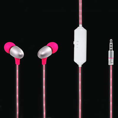 Visible EL flowing Light Up Earbuds 