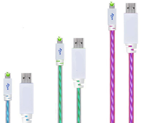 Visible Sync Light Up Cable Glowing for iPhone 5 / 5S / 5C / iPad 4 Air