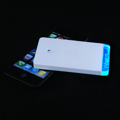 High capacity Backup Ultra Thin Power Bank  Aluminium with light