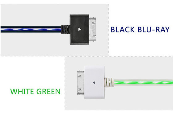 Eco – friendly retractable lightning cable luminous Glowing compatible cable