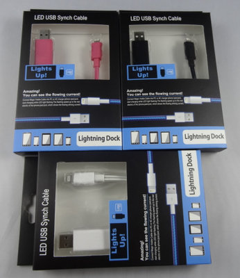 iphone 4 long lightning cable with micro usb , Blue / Green / Red / Purple