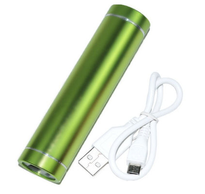 tube cylinder cell phone power bank 5600mah colorful metal mobile charger