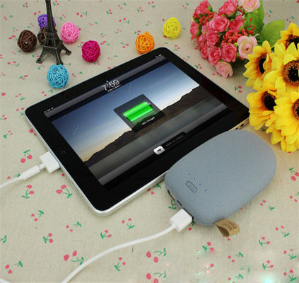 Stone Dual USB Cell Phone Power Bank high capacity CE , ROHS , FCC