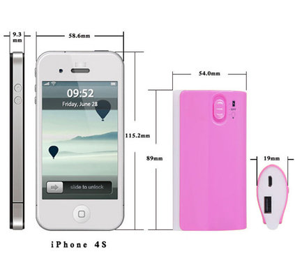 10000mah Mini High capacity Cell Phone Power Bank for Samsung Galaxy / HTC