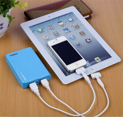 10000mah Cell Phone Power Bank double USB li - polymer mobile charger