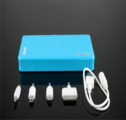 wallet Dual USB Power Bank for samsung galaxy note , 8000mAh / ABS / White