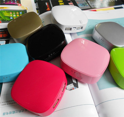 colorful HTC MP4 li - polymer power bank universal double usb mobile charger