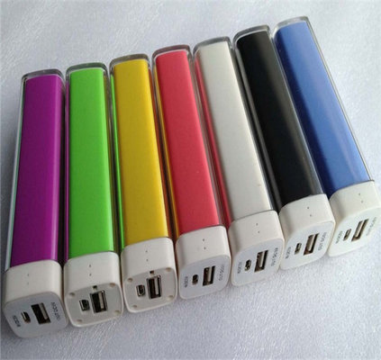 Lipstick tube Rechargeable Power Bank 2200mAh 5V for Ipad , MP3 , MP4