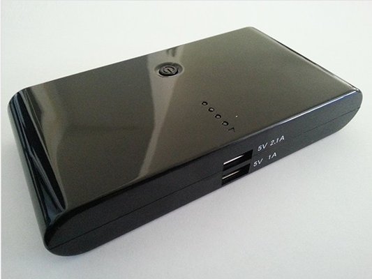 Portable USB Rechargeable Power Bank High Capacity with Led Flashlight