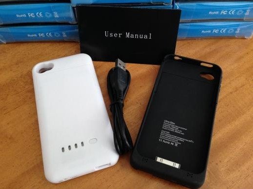 Women Emergency External Battery Case 1900mah colorful for Iphone 4 / 4s