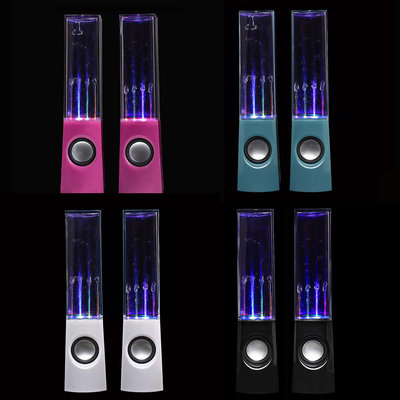 Mini LED USB water dancing speakers indoor musical for Computer