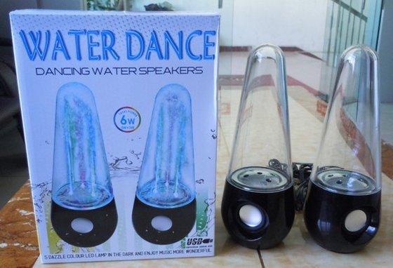multifunctional Samsung S5 / iPhone Water Dance Speaker with  LED Light