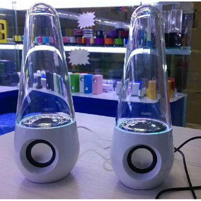 bluetooth Large water dance speakers Cylindrical subwoofer with  LED lamp