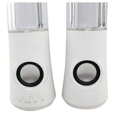 ABS / Acry Dancing Water Speakers Micro SD Slot USB Audio Rechargeable