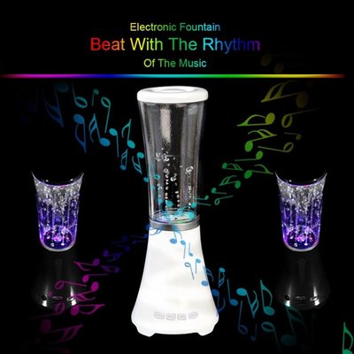 Subwoofer dancing led water speakers USB charging  ABS , Acry