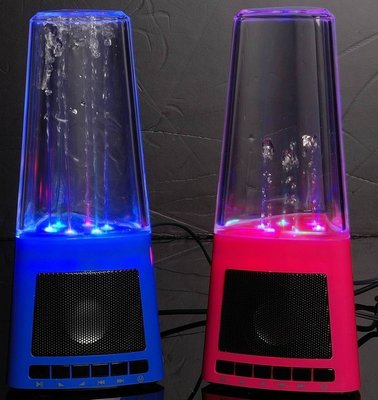 stereo colorful Water Dance Speaker lighting with USB flash driver
