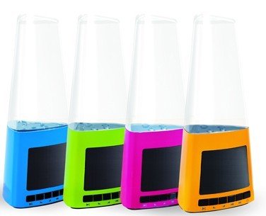stereo colorful Water Dance Speaker lighting with USB flash driver