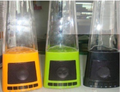 stereo colorful Water Dance Speaker lighting with USB flash driver