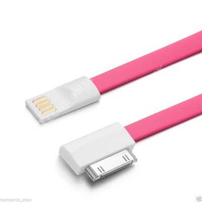 Orange USB Charger Cable Low electronic resistance ABS / PVC Anti oxidation