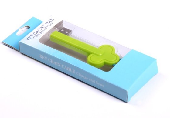 Retractable long USB Charger Cable for blackberry , blue / white / yellow
