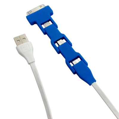 Rubber 85 mm usb power cable synchronous charging white , green , Pink