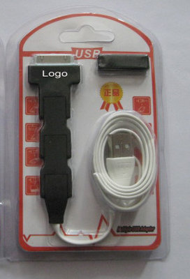 Rubber 85 mm usb power cable synchronous charging white , green , Pink