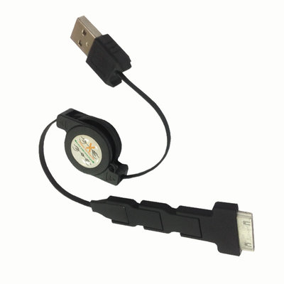 Telescopic ABS / PU USB Charger Cable  for Cell Phone , retractable