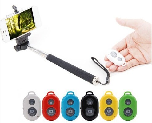 Portable Handheld Monopod Bluetooth Shutter / Photo selfie stick Shutter