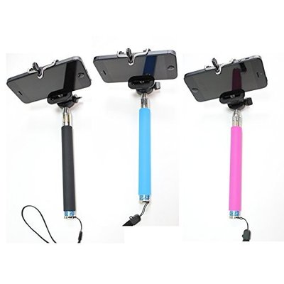 Handheld Wireless Mobile Phone Monopod Extendable with Holder