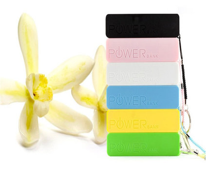 Aluminium 2600mAh Mini Universal Power Bank Charger For Smartphone