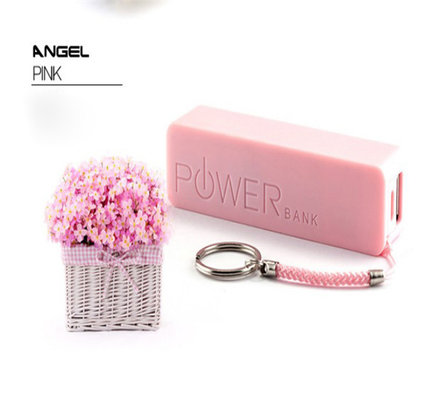 Aluminium 2600mAh Mini Universal Power Bank Charger For Smartphone