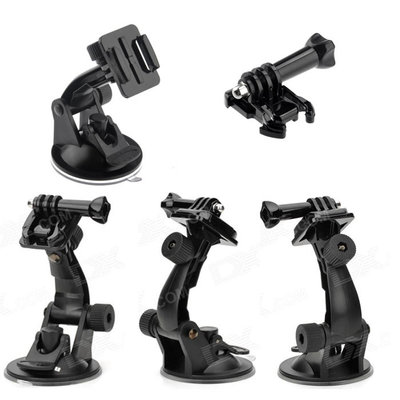 Travelling Gopro Camera Accessories Suction Cup Mount / Tripod Mount Adapter