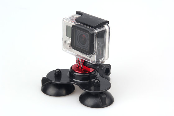 Universal gopro camera accessories Triple Cup Suction Mount
