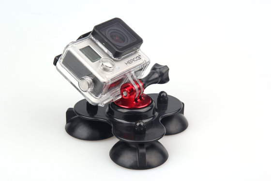 Universal gopro camera accessories Triple Cup Suction Mount