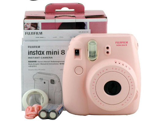 Pink Fuji Fujifilm Instax Mini8 Camera Polaroid Instant Film Shooting