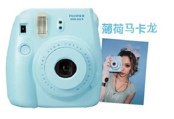 Light Weight Blue Fujifilm Instax Mini 8 Instant Film Camera for girls