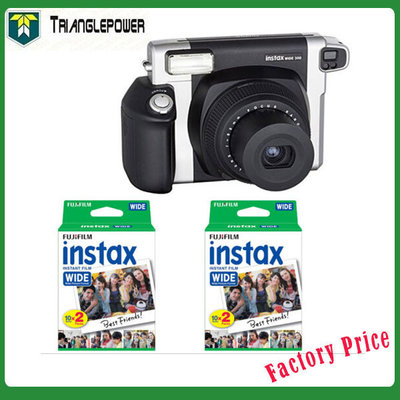 Fuji Wide Fujifilm Instax Camera 300 Polaroid Instant Black for travel