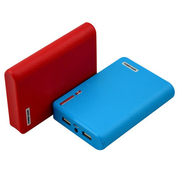 10000mah Cell Phone Power Bank double USB li - polymer mobile charger