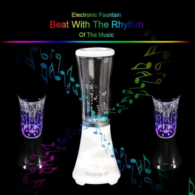 Subwoofer dancing led water speakers USB charging  ABS , Acry