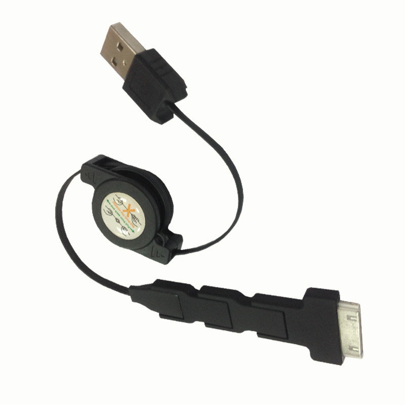 Telescopic ABS / PU USB Charger Cable  for Cell Phone , retractable