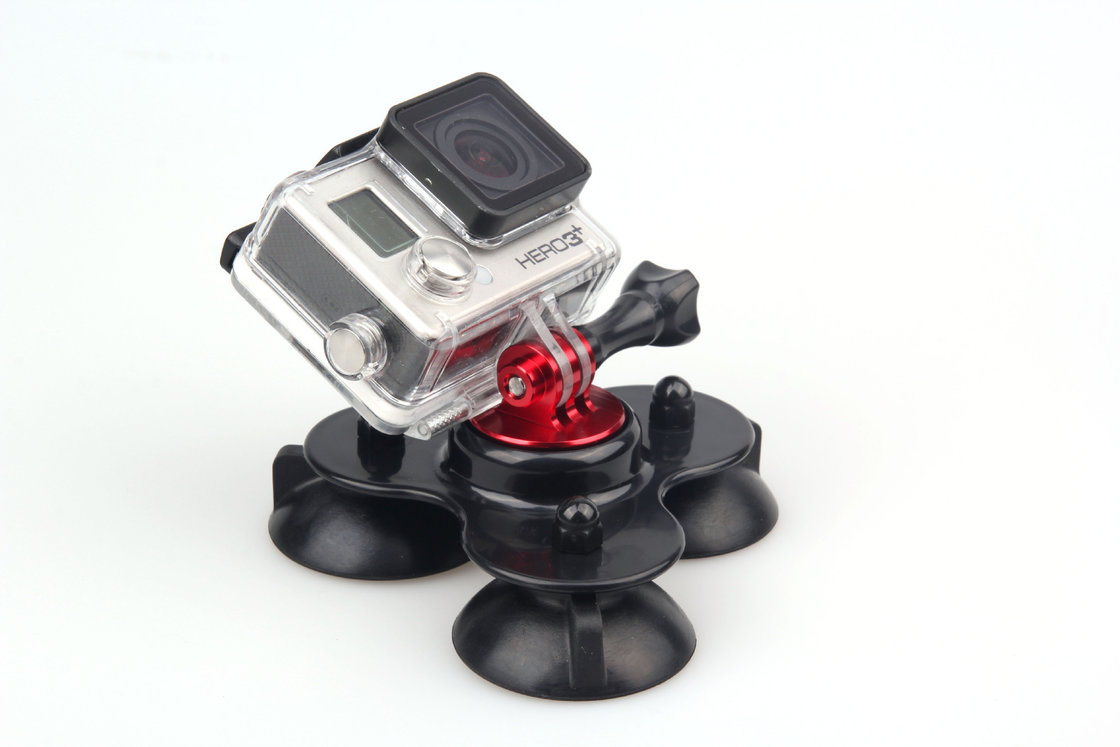 Universal gopro camera accessories Triple Cup Suction Mount