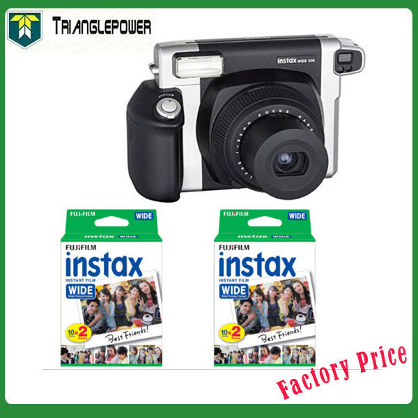 Fuji Wide Fujifilm Instax Camera 300 Polaroid Instant Black for travel