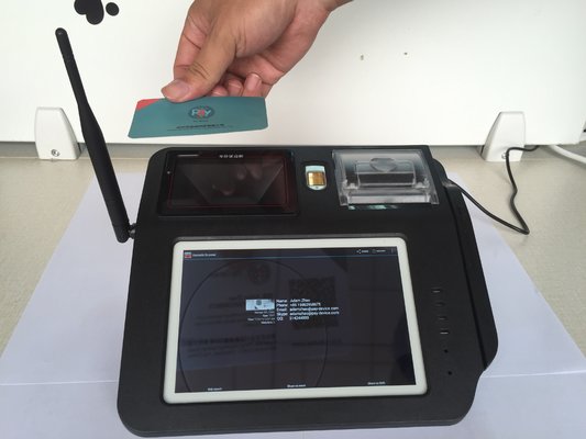 Tablet 7 Inch Android Wireless Card Payment Terminal with 2200mA  Li-ion Battery Option